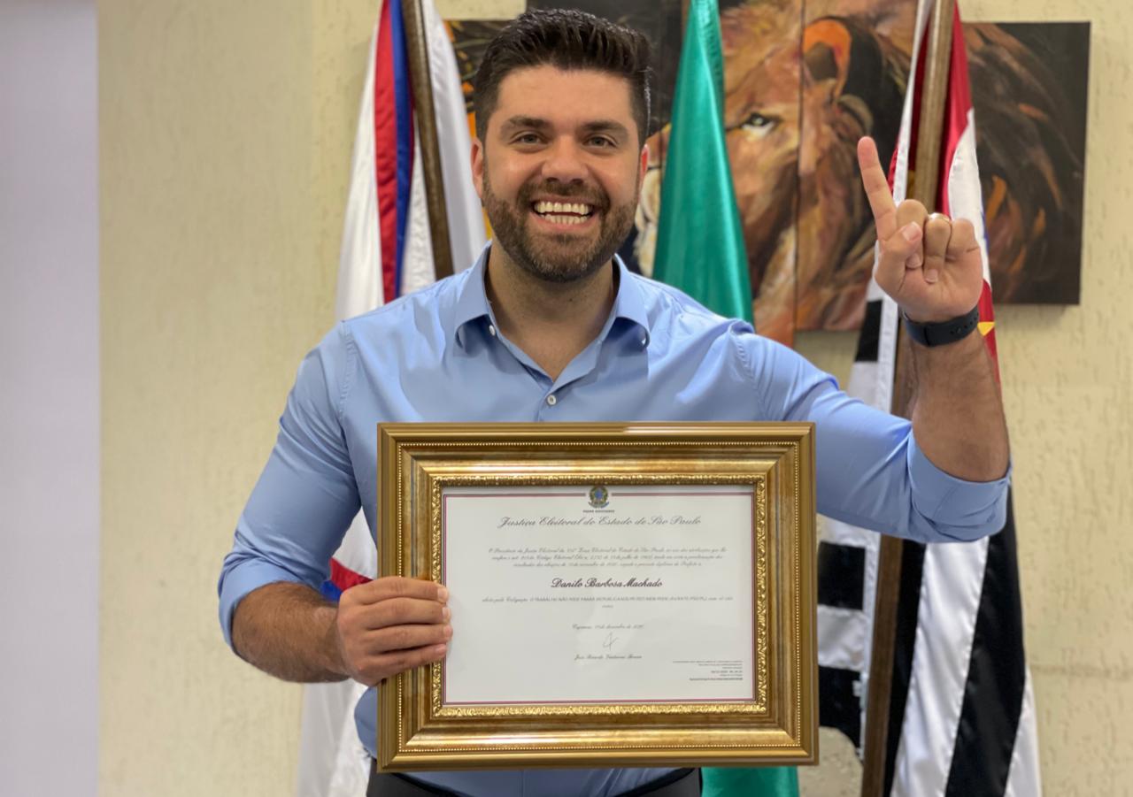 Danilo Joan é diplomado prefeito de Cajamar para os próximos 4 anos