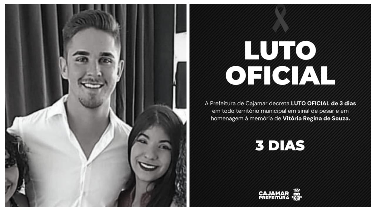 Caso Vitória: Prefeito de Cajamar decreta luto oficial de três dias